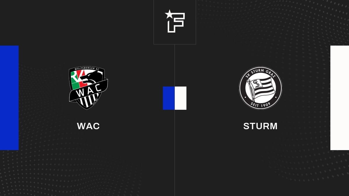 Ergebnis WAC - Sturm (1-1) der 1. Spieltag Bundesliga 2024/2025 30/03